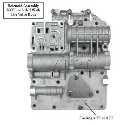 Valve Body Pro CD4E Transmission 1997-Up, Casting #57 Valve Body ...